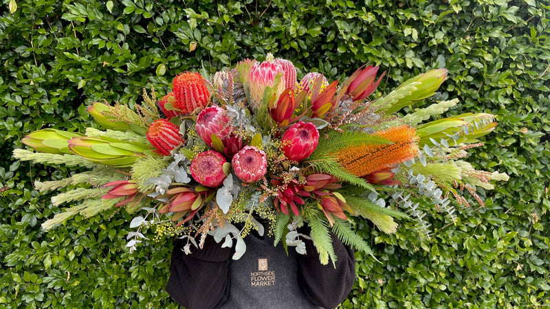 GROUPED NATIVE CASKET SPRAY - Northside Flower Market