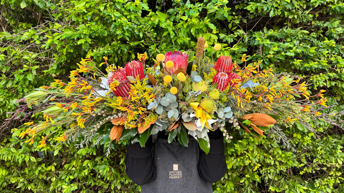 GROUPED NATIVE CASKET SPRAY - Northside Flower Market