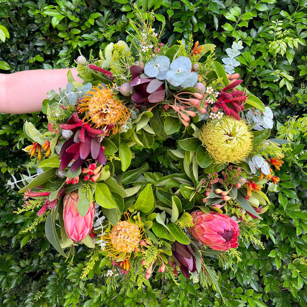 MEDIUM NATIVE WREATH | Northside Flower Market Brisbane