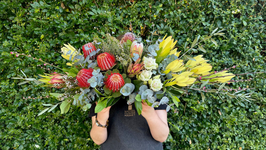 GROUPED NATIVE CASKET SPRAY - Northside Flower Market