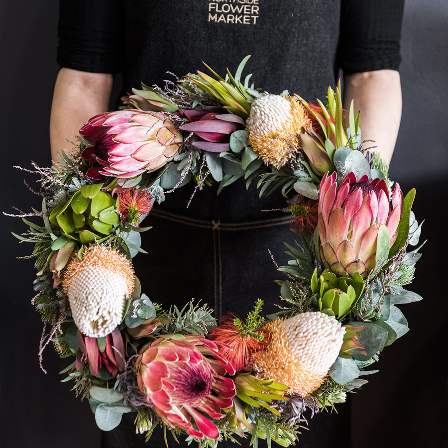 MEDIUM NATIVE WREATH | Northside Flower Market Brisbane