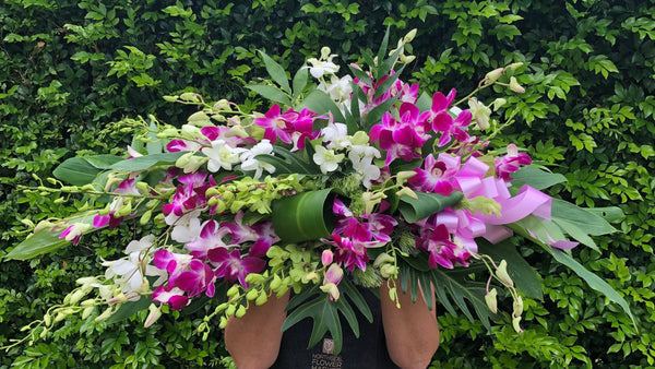 FUNERAL ORCHID SHEAF - Northside Flower Market